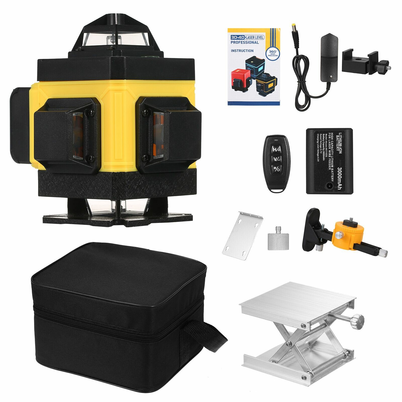 16-линейный лазерный уровень с зеленым светом