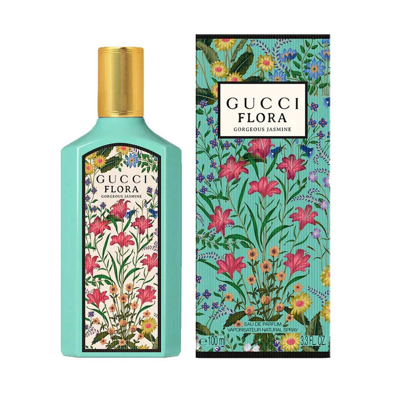 Парфюмерная вода для женщин Gucci Flora Gorgeous Jasmine 100 мл / Духи Гуччи Флора Горджес Жасмин / Великолепный жасмин