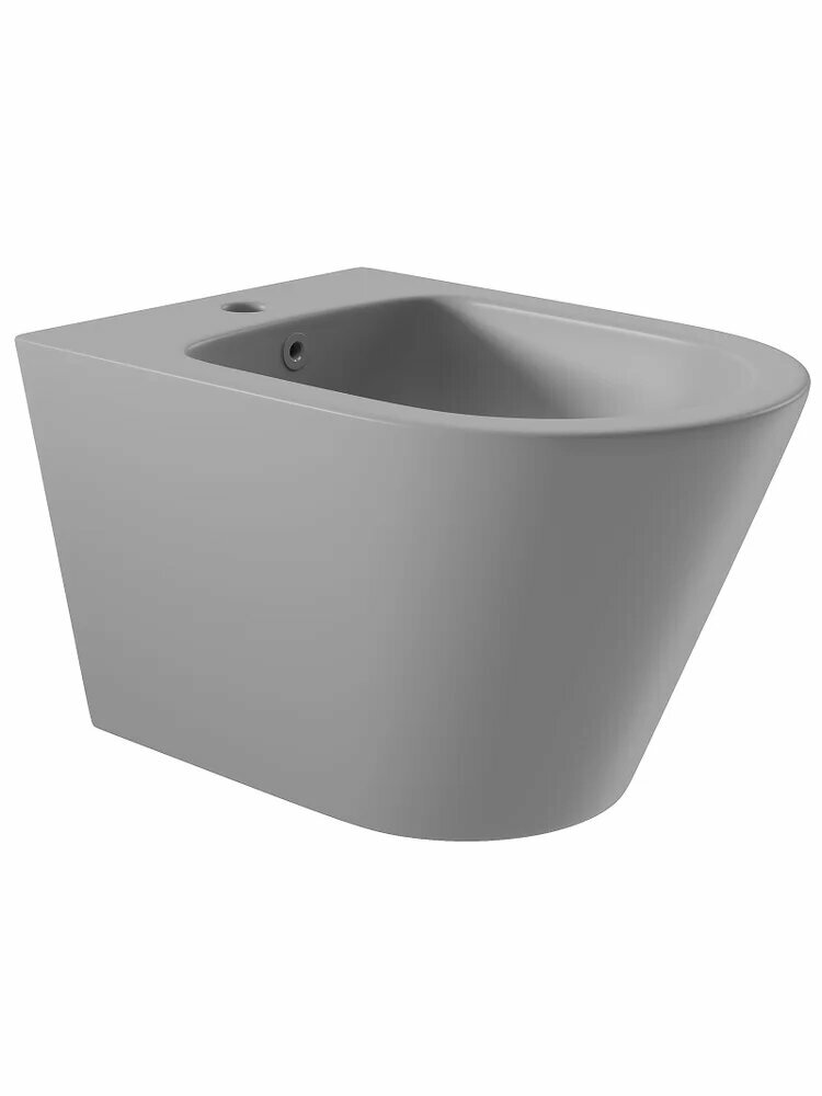 Биде подвесное Aqueduto Cone CON0330 матовое серое