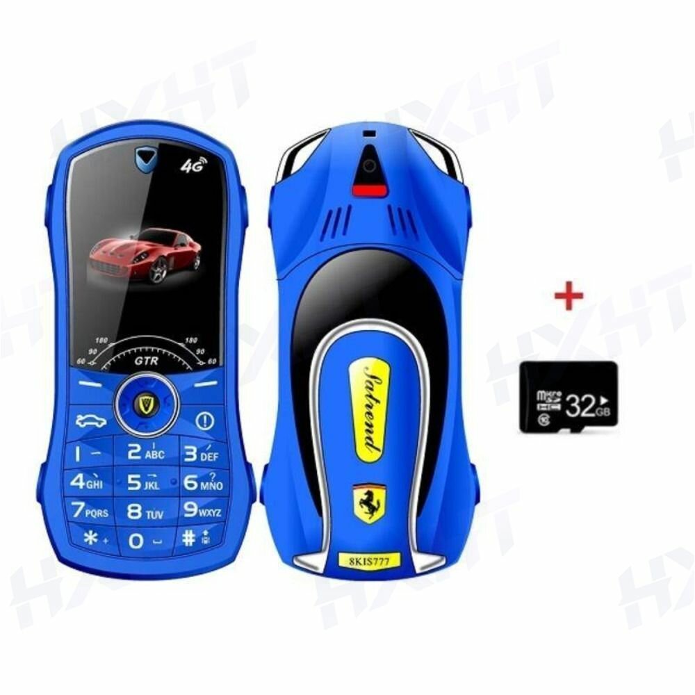 Мини-кнопочный Телефон F911 (автомобильный): 1,8 Дюйма, Двойная SIM, Bluetooth-наборщик