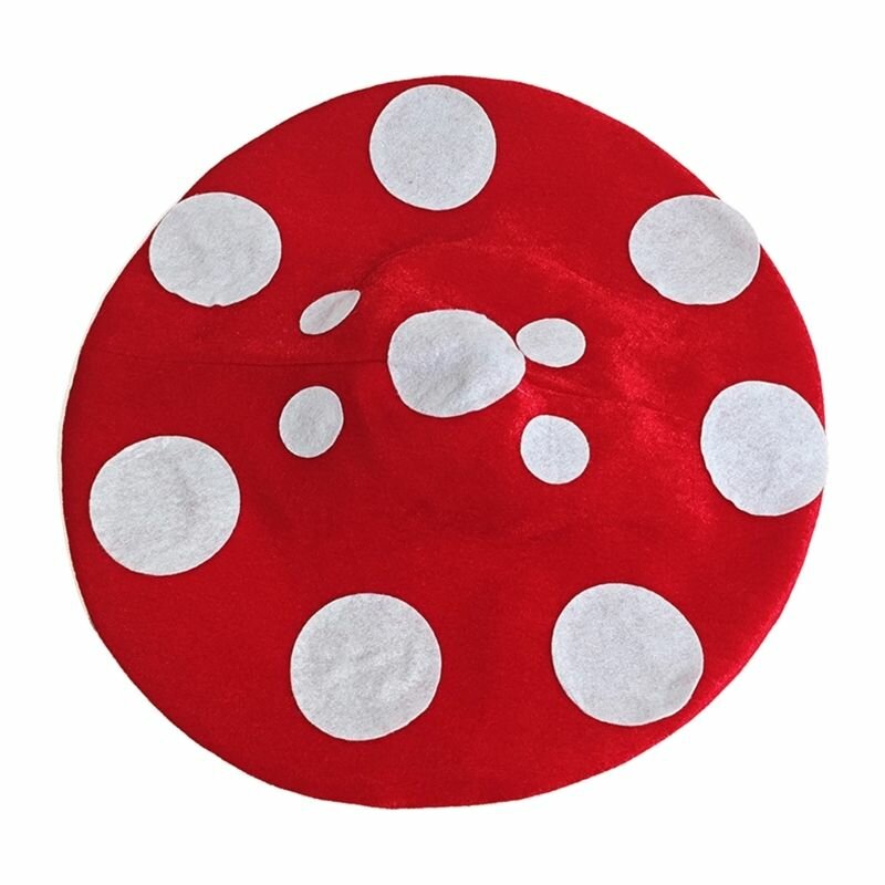 Шляпка гриба на шнуровке-красная шляпка