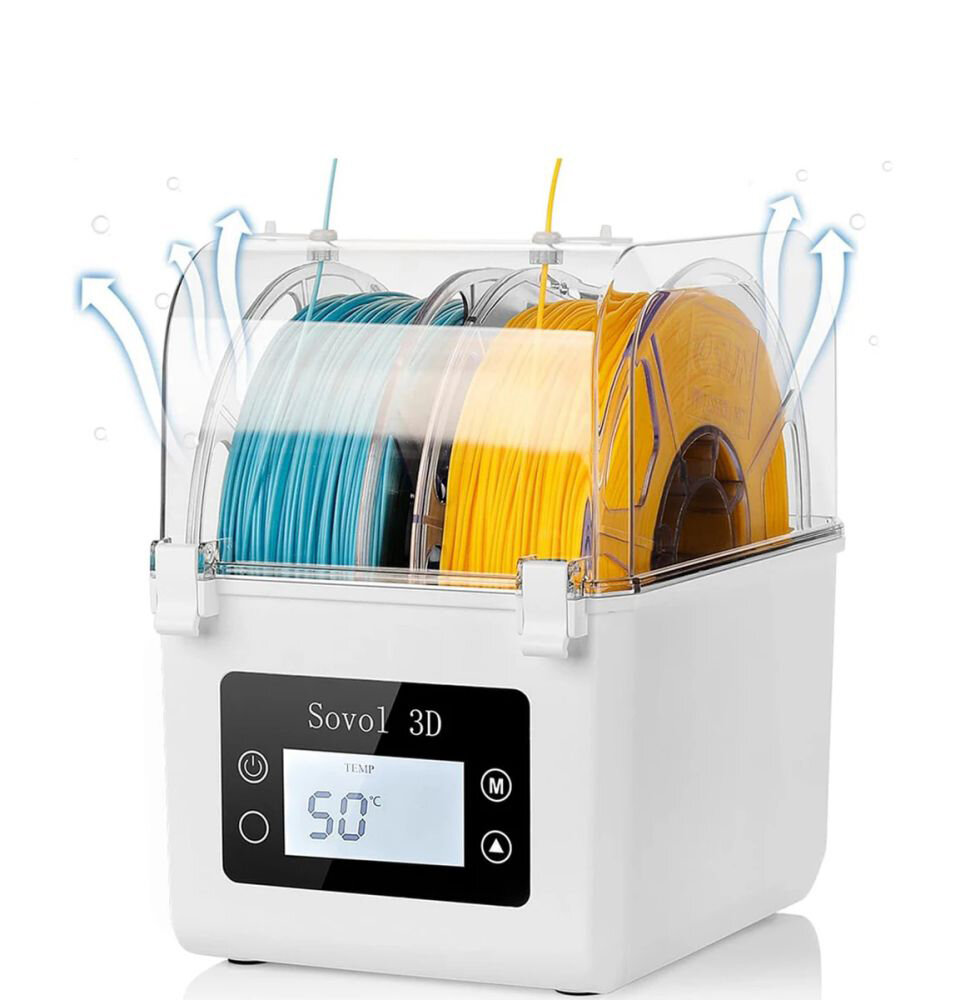2 рулона дегидратора для нитей, держатель катушки, сушка нитей для 3D-принтера из ABS PLA PETG TPU FDM материала 1,75 мм и 2,85 мм