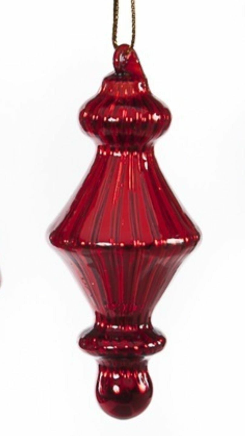 Стеклянное украшение GOODWILL M&G красный 8 см