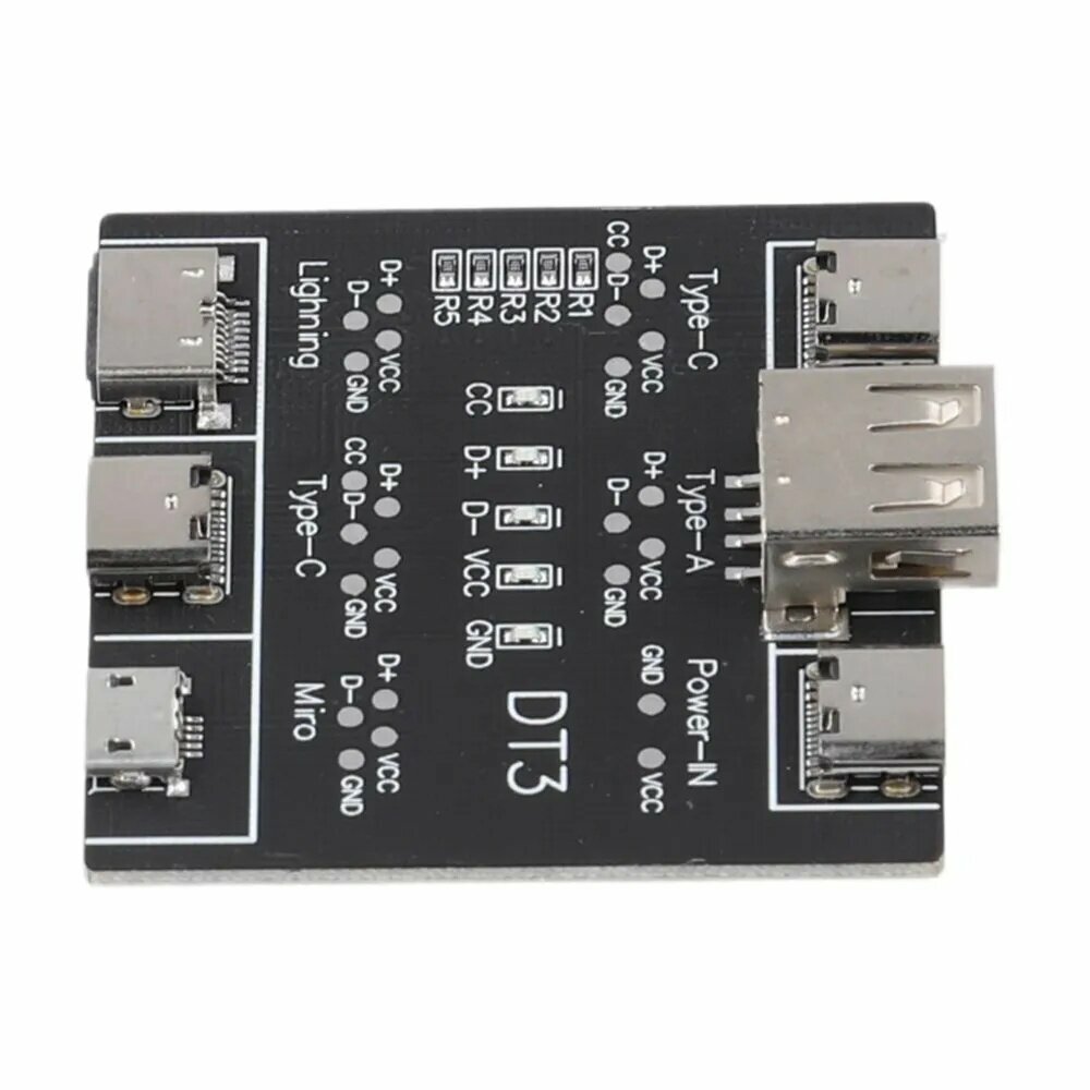 DT3 Тестер USB-кабелей, плата проверки Type-C для Android и iPhone