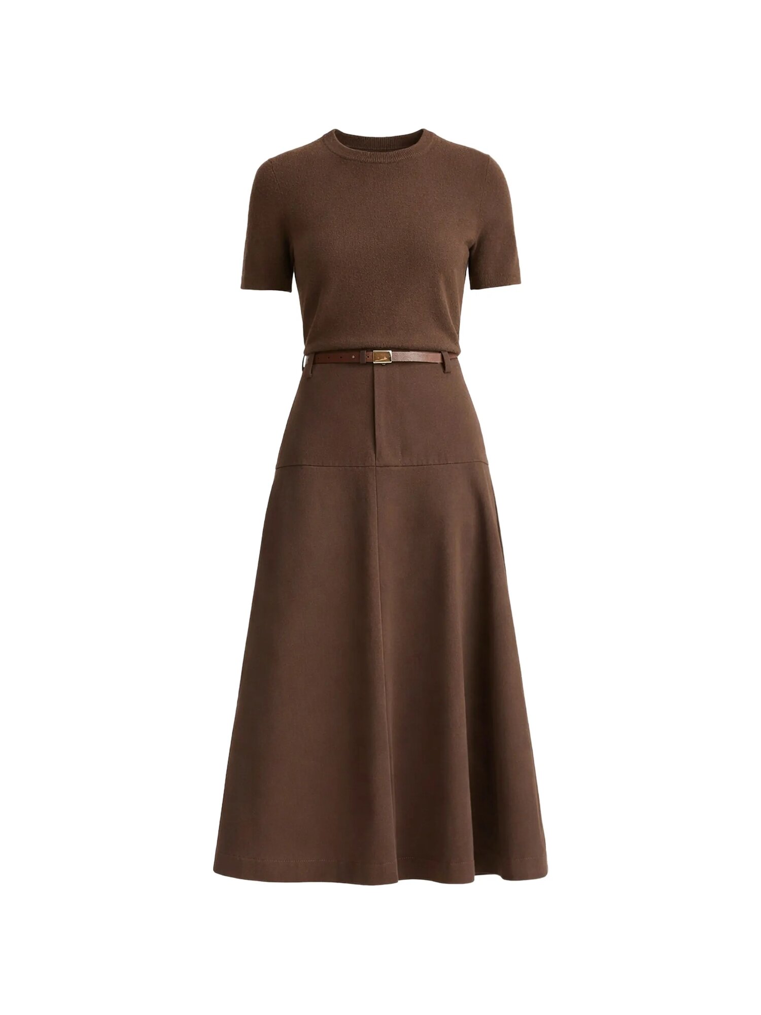 Юбка Belted A-line midi skirt