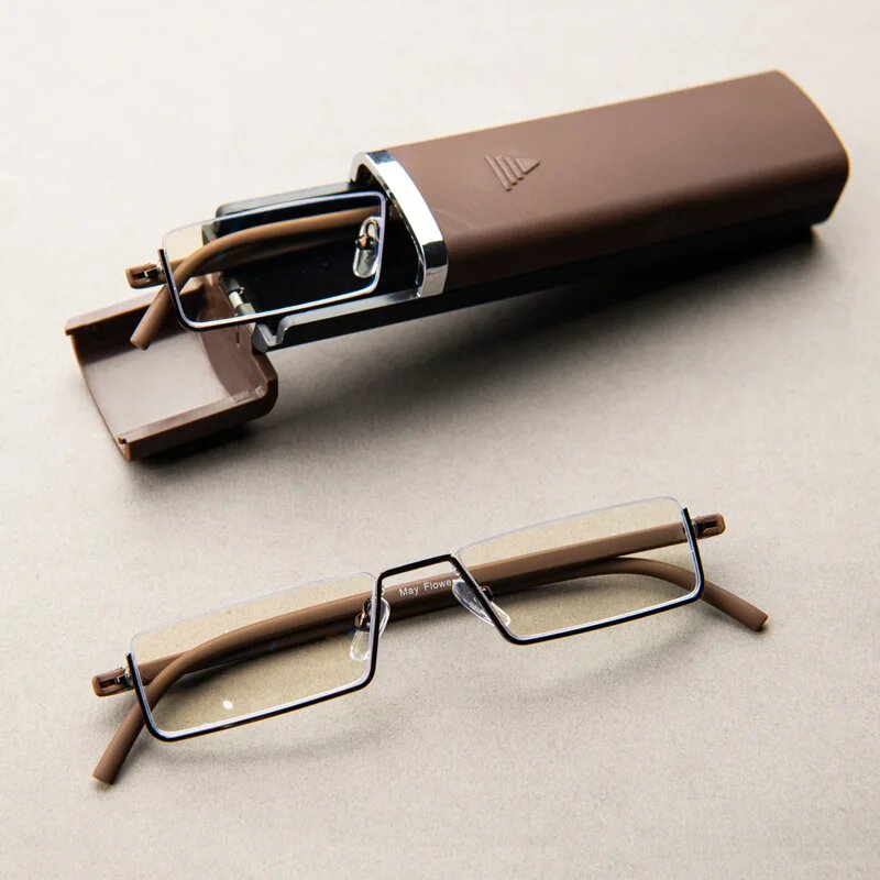 Очки для чтения ONEVAN с блокировкой синего света +1.25/+1.75/+2.25 brown, Коричневый, 0