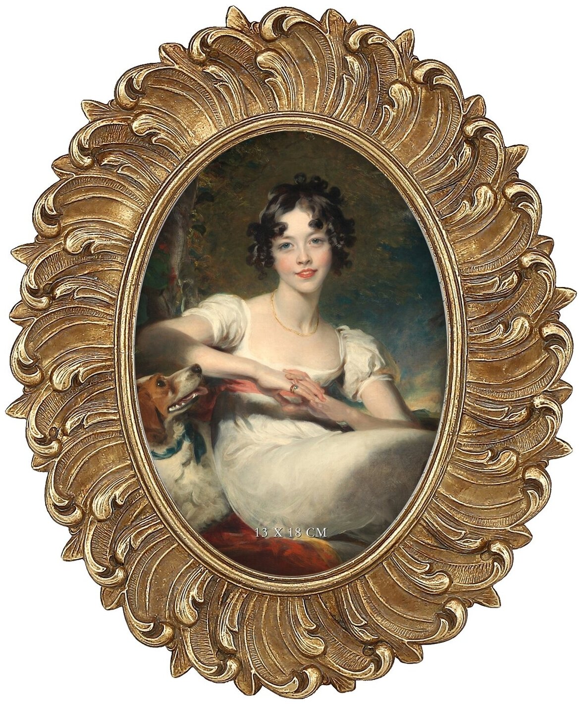 Фоторамка настольная под старину 21x2x26 см из полисмолы и стекла