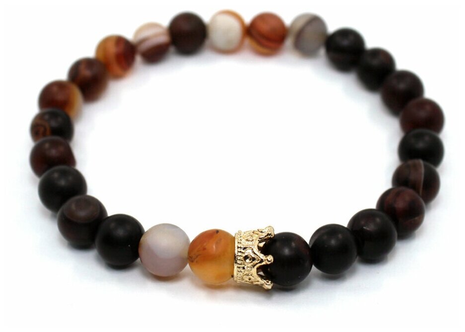 Браслет-нить, агат