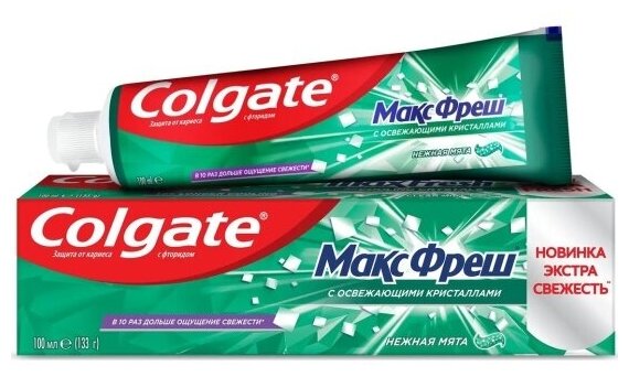 Зубная паста Colgate МаксФреш Нежная мята, 100 мл