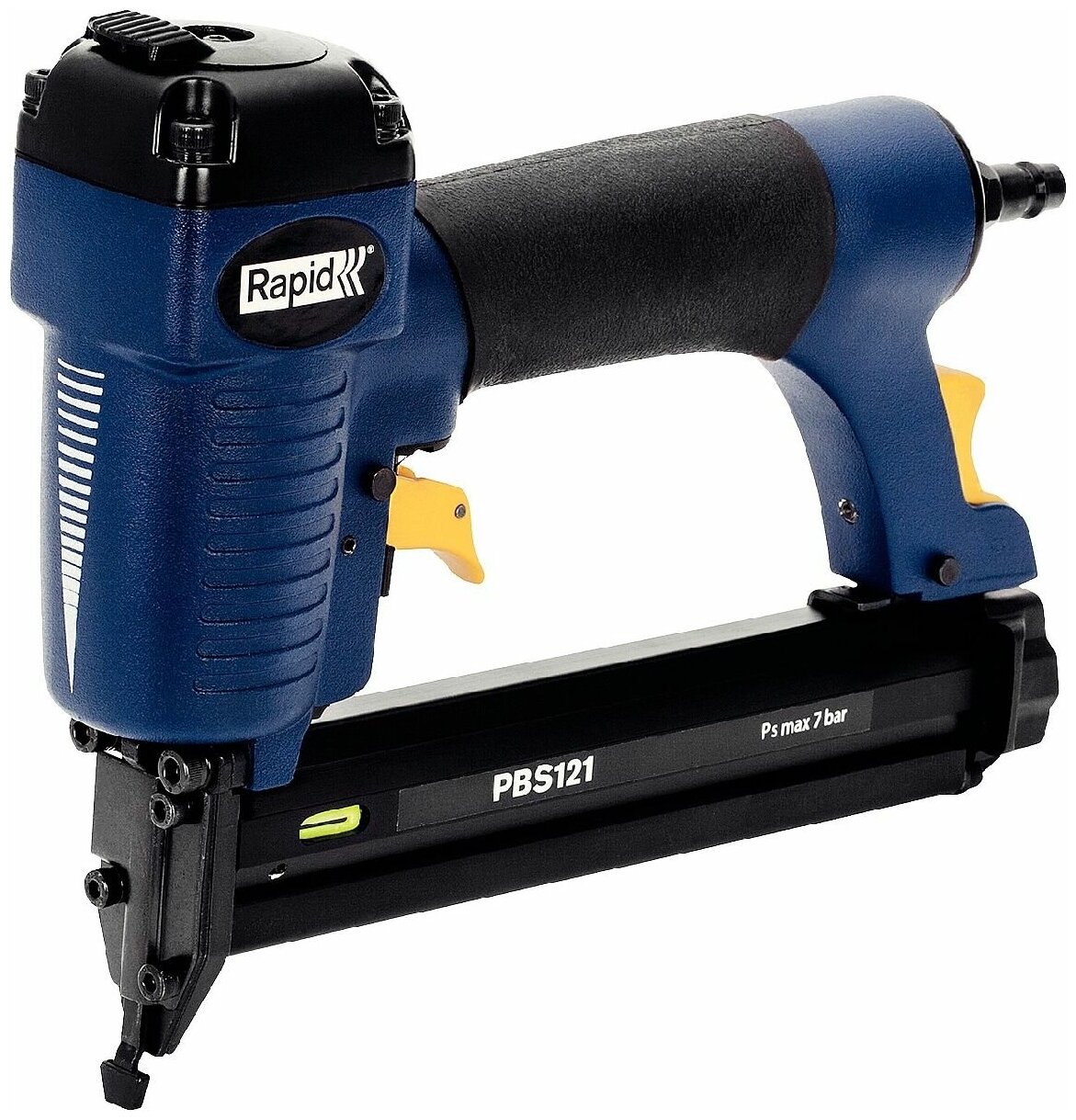 Пневматический нейлер-степлер RAPID PBS121 2-в-1 для скоб тип 606 и гвоздей тип 300 с магазином на 130 шт магниевый корпус 2.62 кг