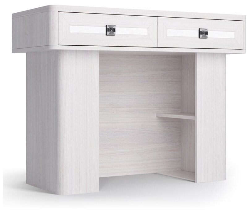 Столик туалетный с двумя ящиками и полочками, серый Парма Нео