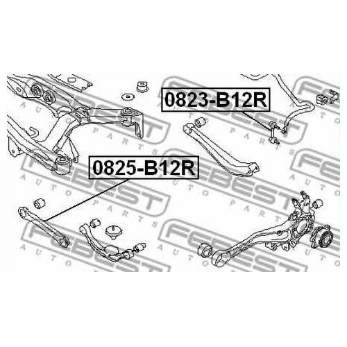 Рычаг подвески Febest 0825B12R для Subaru Impreza, Legacy III, IV