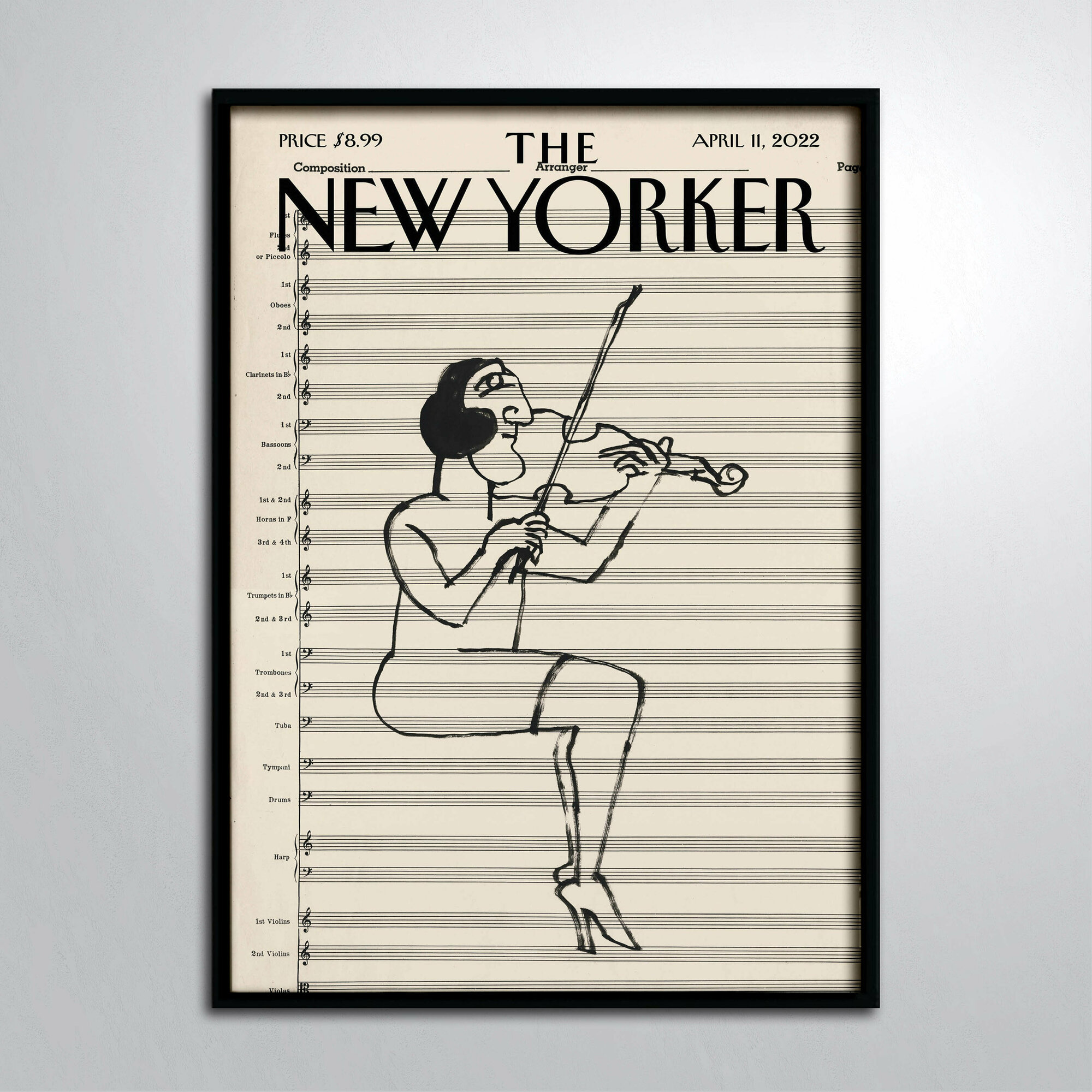 Постер без рамы/Постер для интерьера/Плакат Винтажный Журнал Нью Йоркер The NEW YORKER 11 апрель 2022 г