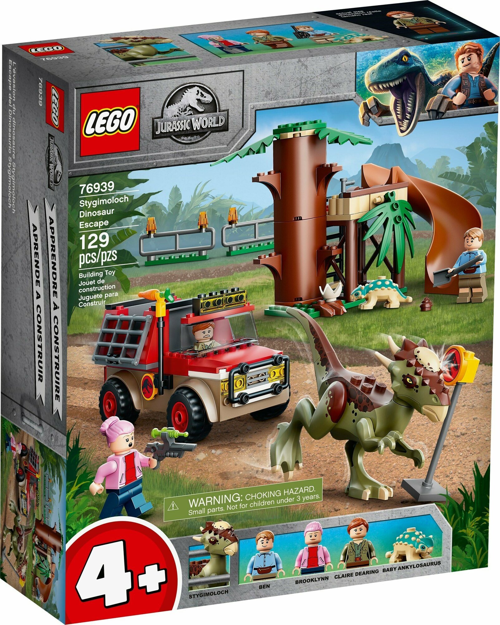 Конструктор LEGO Jurassic World 76939 Побег стигимолоха, 129 деталей, 4+