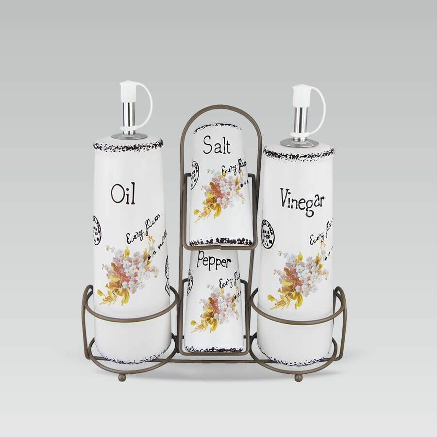 Набор для специй Maestro MR-20049-04S "Открытка-незабудка" 5 предметов