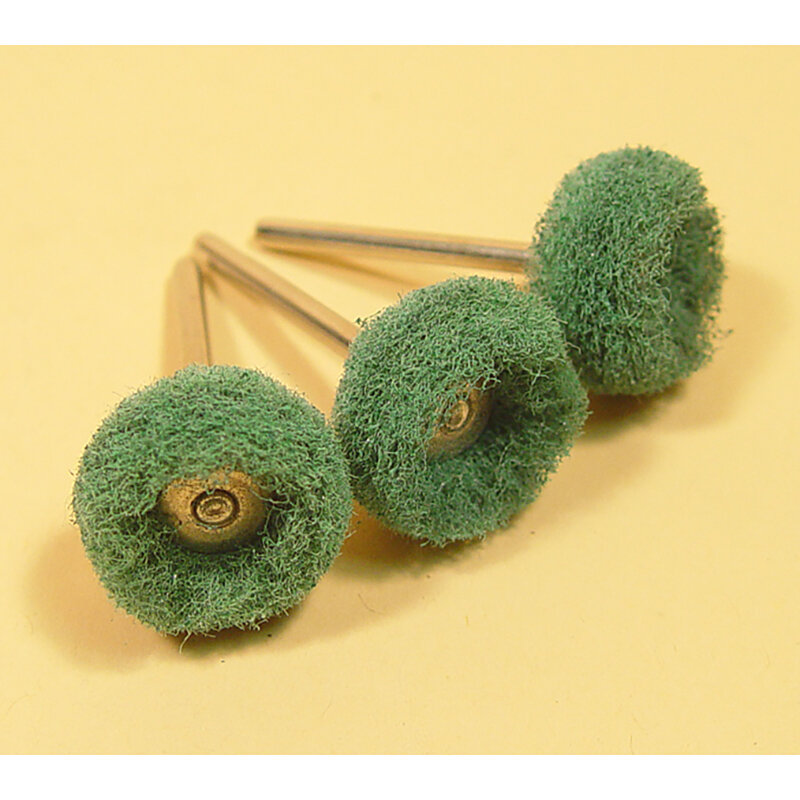 Диск полировальный, полимер, 22 мм, зеленый 240, 2х3 шт, JAS