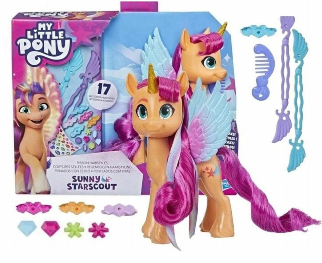 Фигурки Hasbro My Little Pony - Санни Старскаут Пони с модной лентой и аксессуарами - Литл Пони F3873