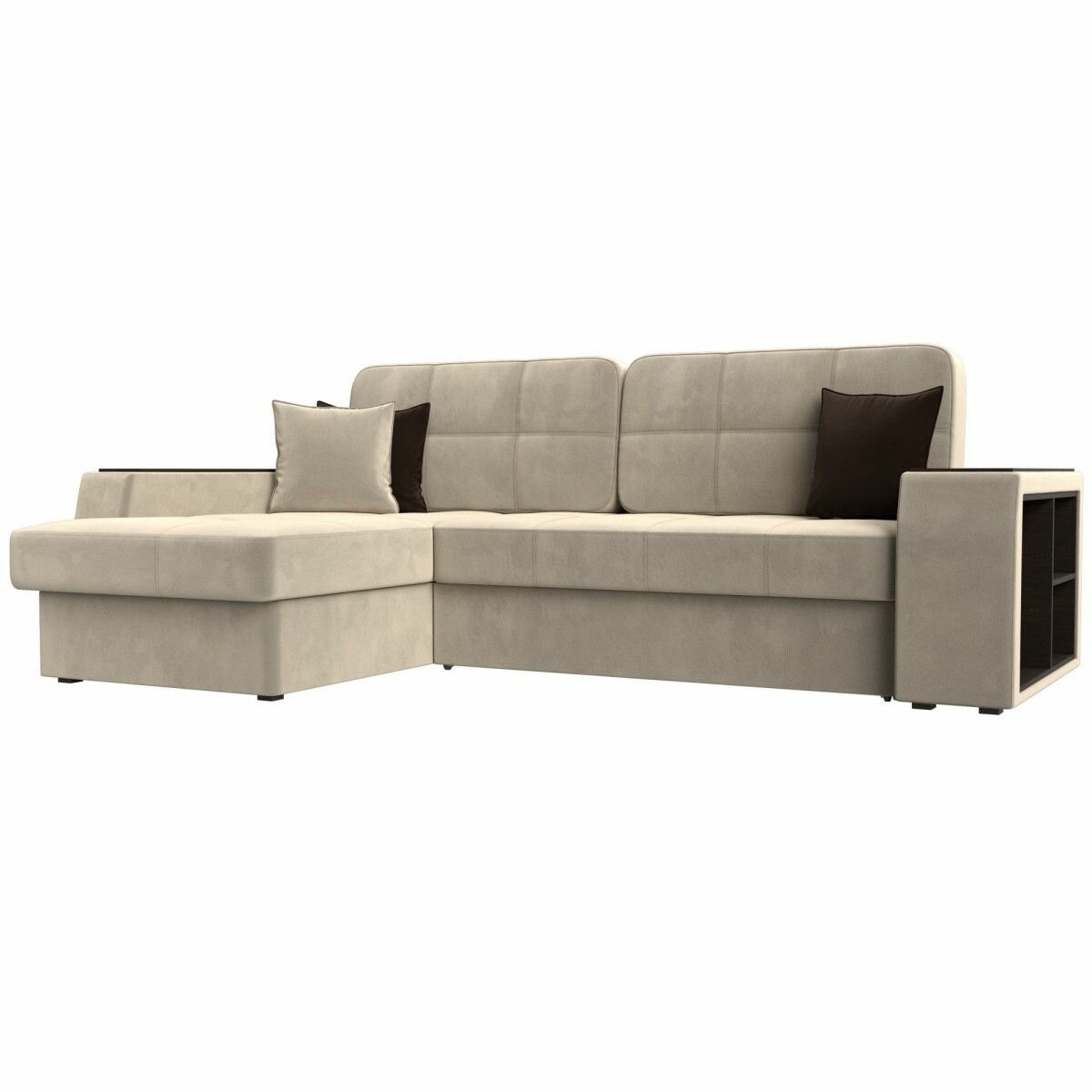 Угловой диван Брюссель левый угол, Микровельвет, Модель 29386L