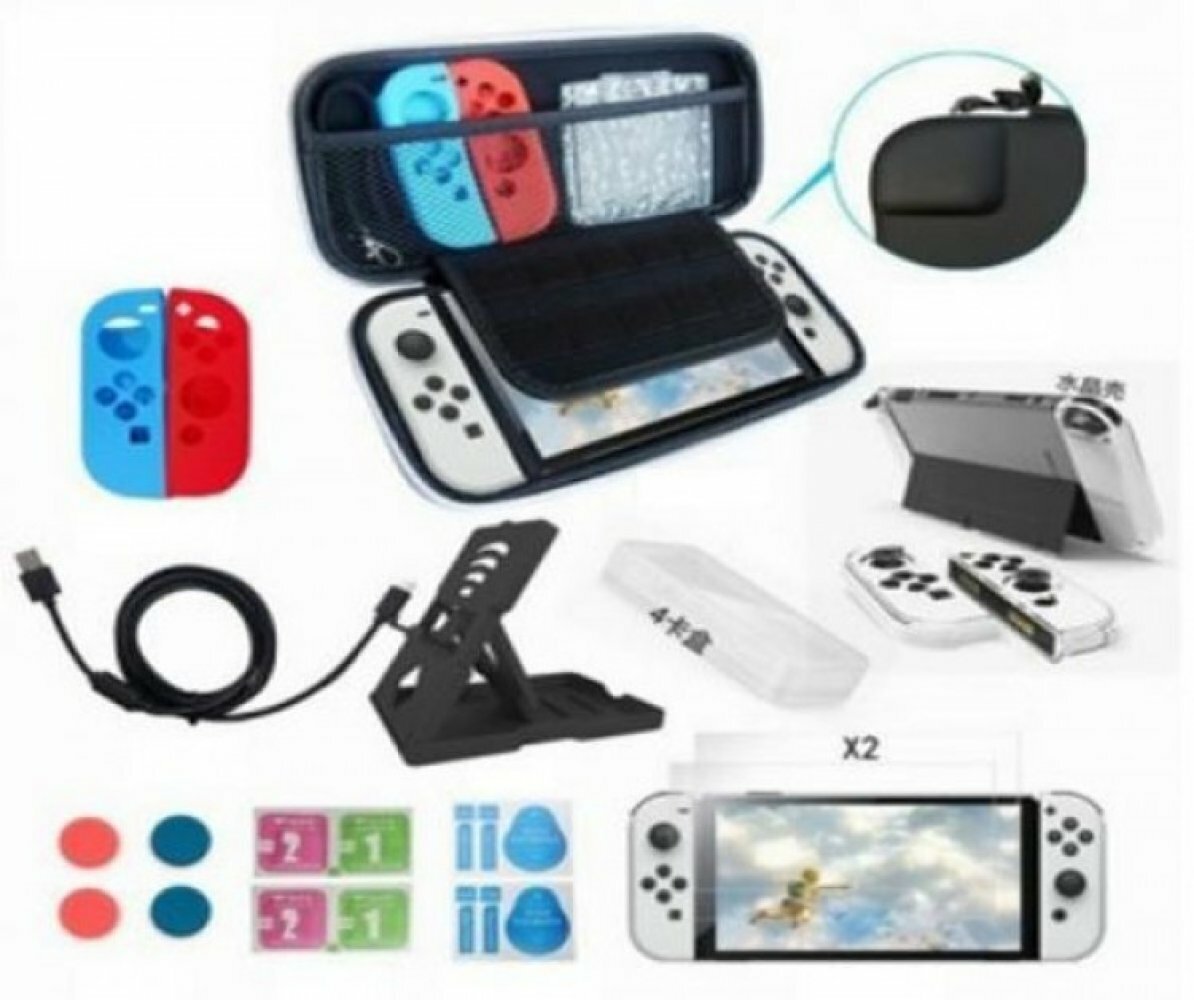 Набор аксессуаров 12 in 1 Accessory Kit (Switch OLED)