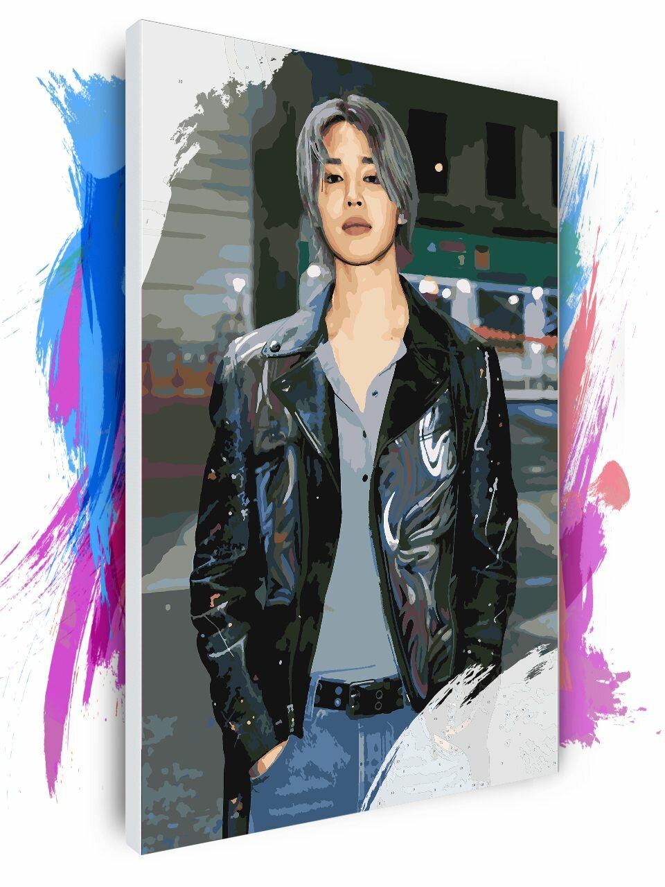 Картина по номерам на холсте BTS Чимин Who, 40 х 60 см