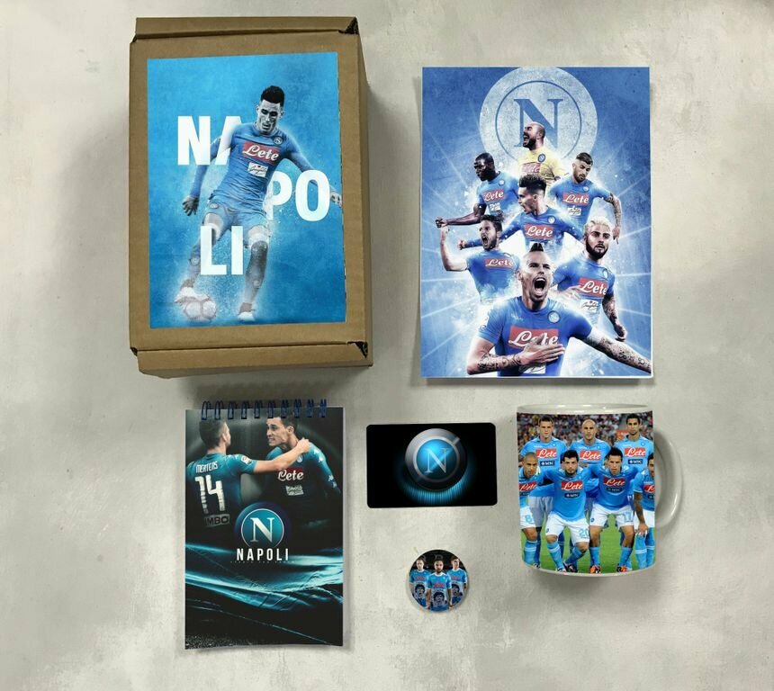 Бокс Наполи, SSC Napoli №9, товары с вашими картинками