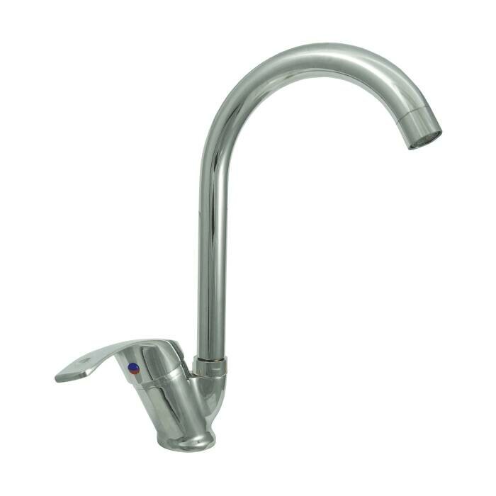 Смеситель для кухонной мойки ручка сбоку одноручный излив Д24 H-220мм Стандарт ЦС-СМ 27/23ш М-43 Центр Сантехники (Подольск) ПП801565