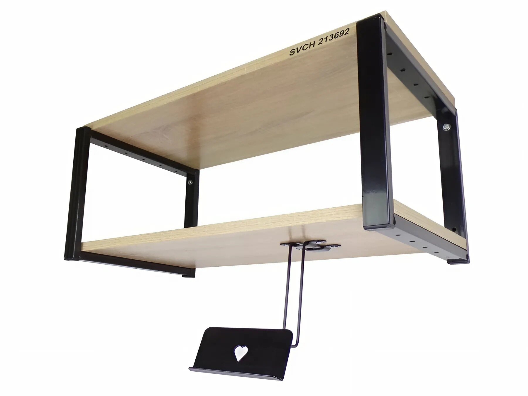 Полка для микроволновки GARROSS "SIBERIA 213692", с держателем телефона, две полки 30х60 см, высота 27 см