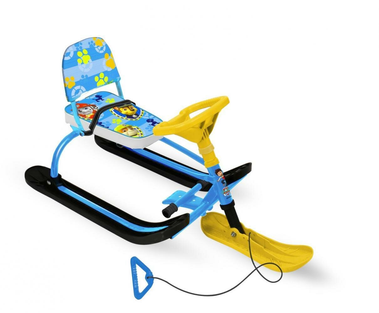 Снегокат Щенячий патруль каркас голубой