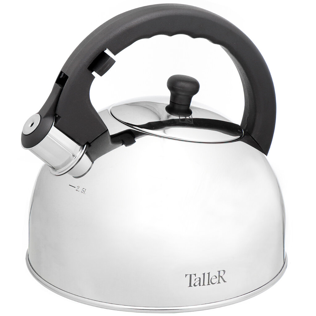 Чайник из нержавеющей стали TalleR TR-11338 со свистком, 2.5 л