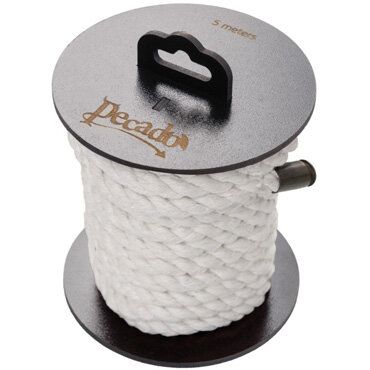 Pecado Веревка для шибари, на катушке 5 м, белая Из натурального хлопка