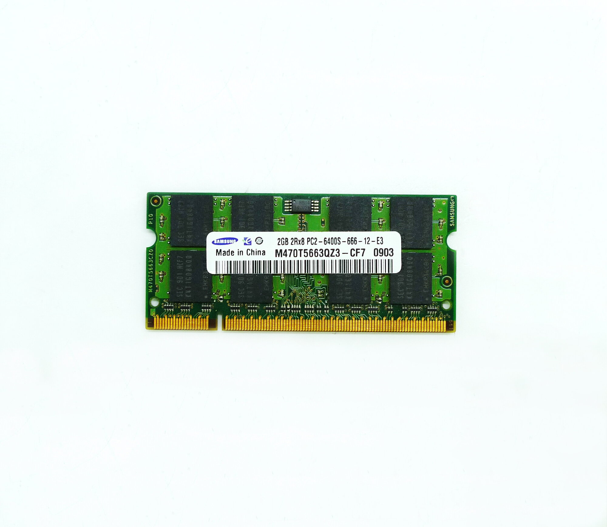 Оперативная память Samsung M470T5663QZ3-CF7 2Gb 2Rx8 PC2-6400S-666-12-E3 (б/у)