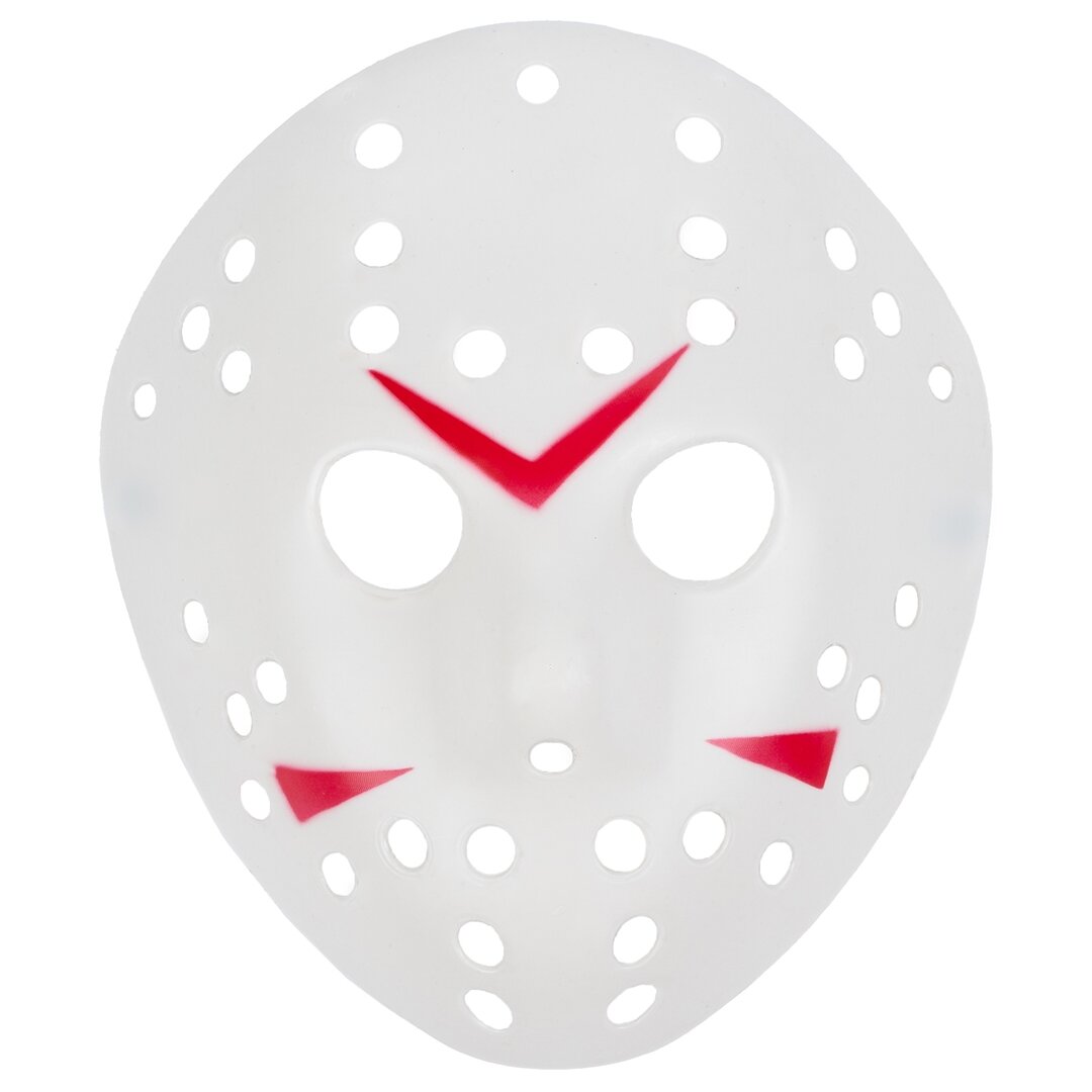 Карнавальная маска, Пятница 13-е, Белый, 17*22*8 см, 1 шт.