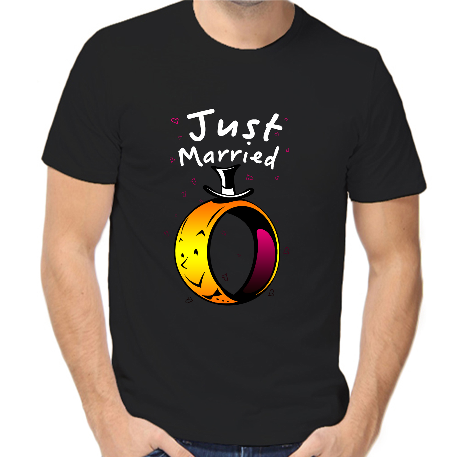 Футболка just married 5