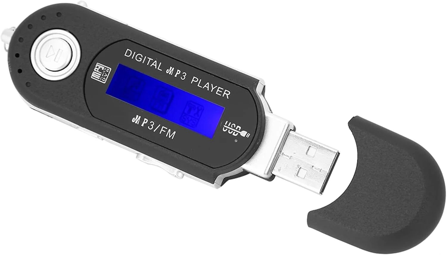 MP3-плеер, портативный музыкальный MP3-плеер USB с ЖК-экраном, MP3-плееры для бега, спортзала, пробежек, спорта, черный-240524