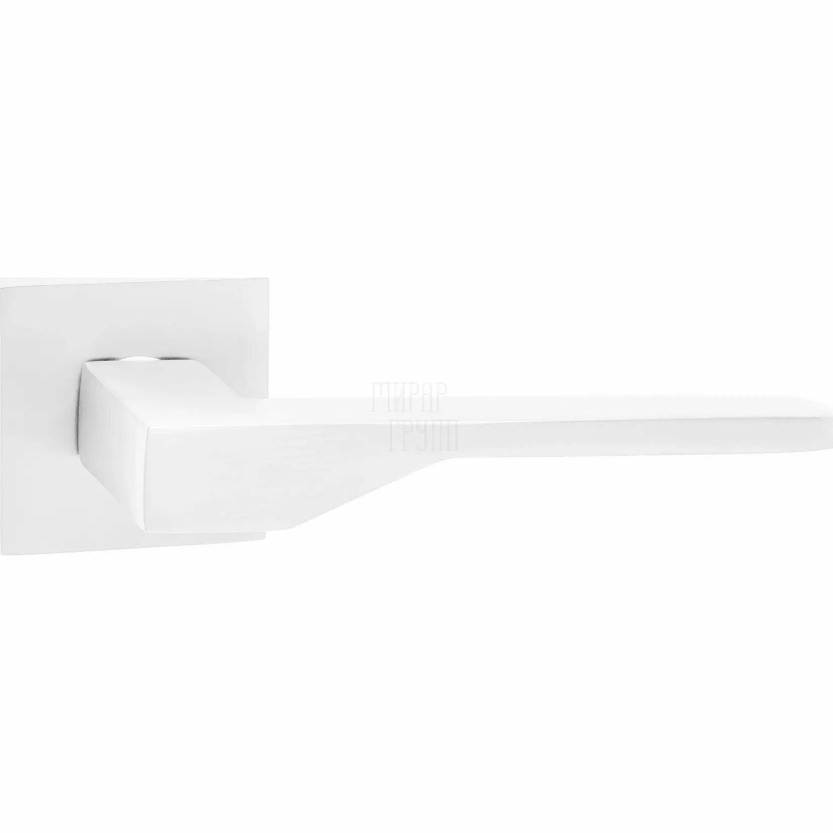 Дверные ручки Puerto (Пуэрто) INAL 537-03 на квадратной розетке матовый белый