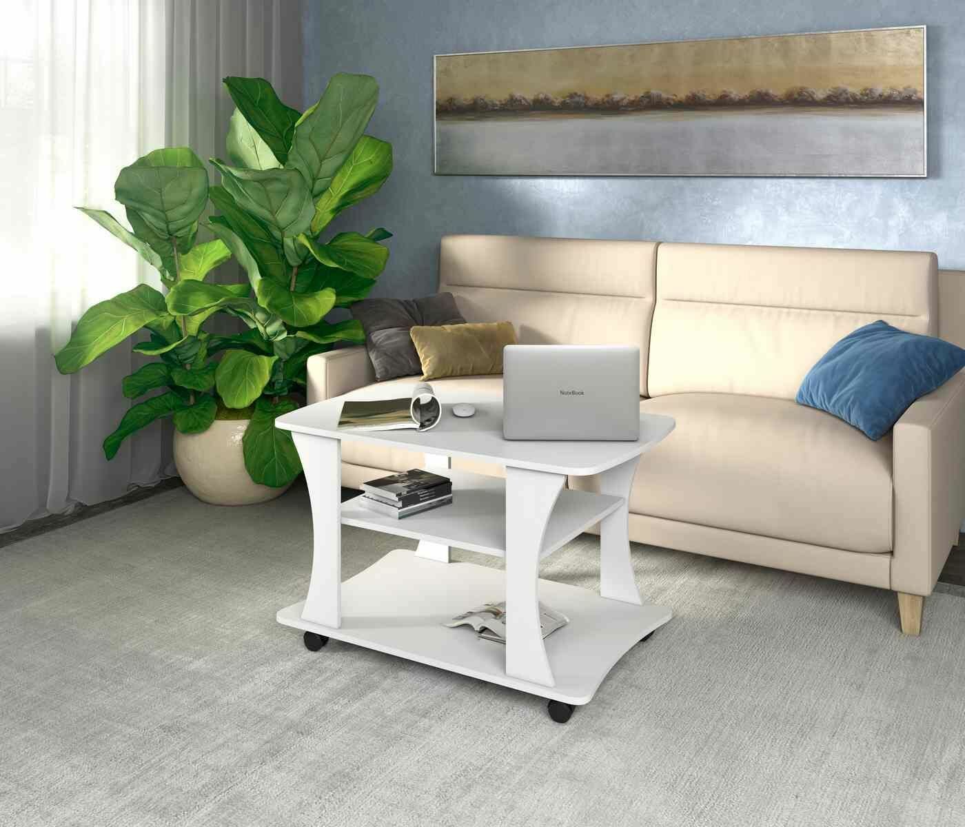 Стол журнальный СЖ-1 Белый (Бител)