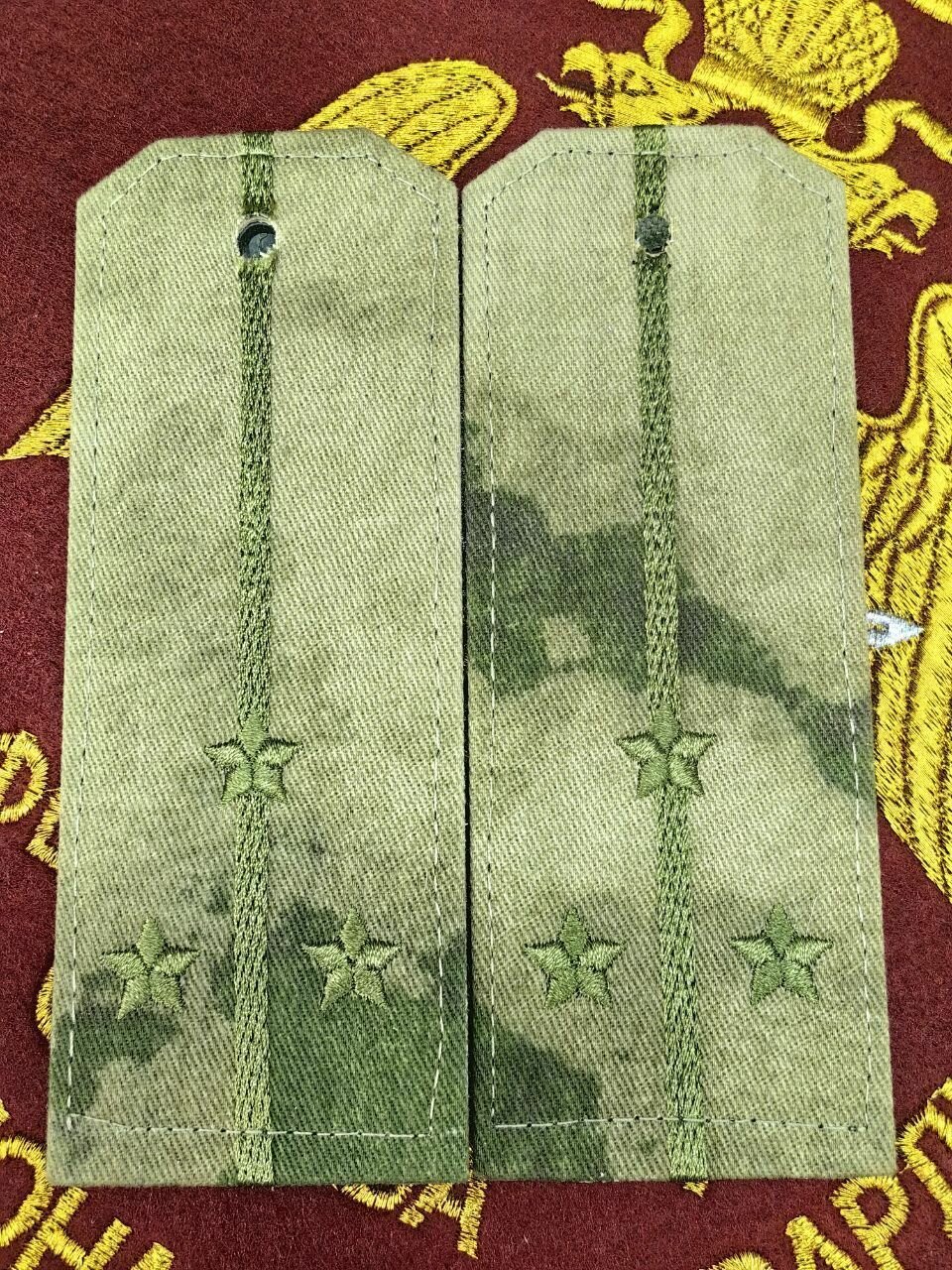 Погоны Росгвардии фсвнг полевые старший лейтенант пластик мох зеленый