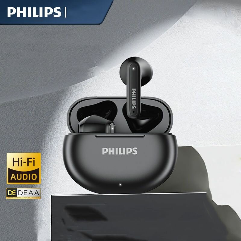 Спортивная беспроводная гарнитура Philips Bluetooth с шумоподавлением в полу-вкладышах