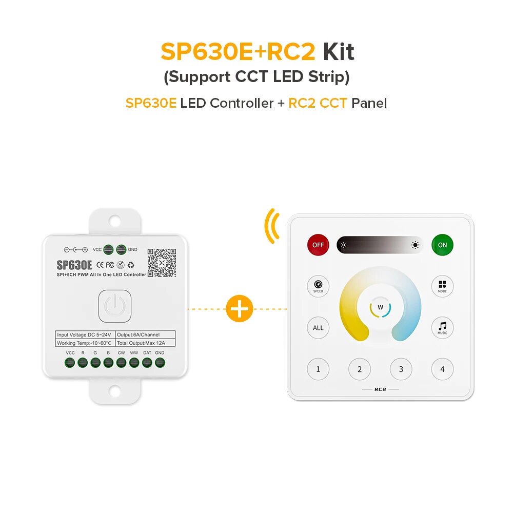 SP630E+RC2 Kit CCT LED Контроллер