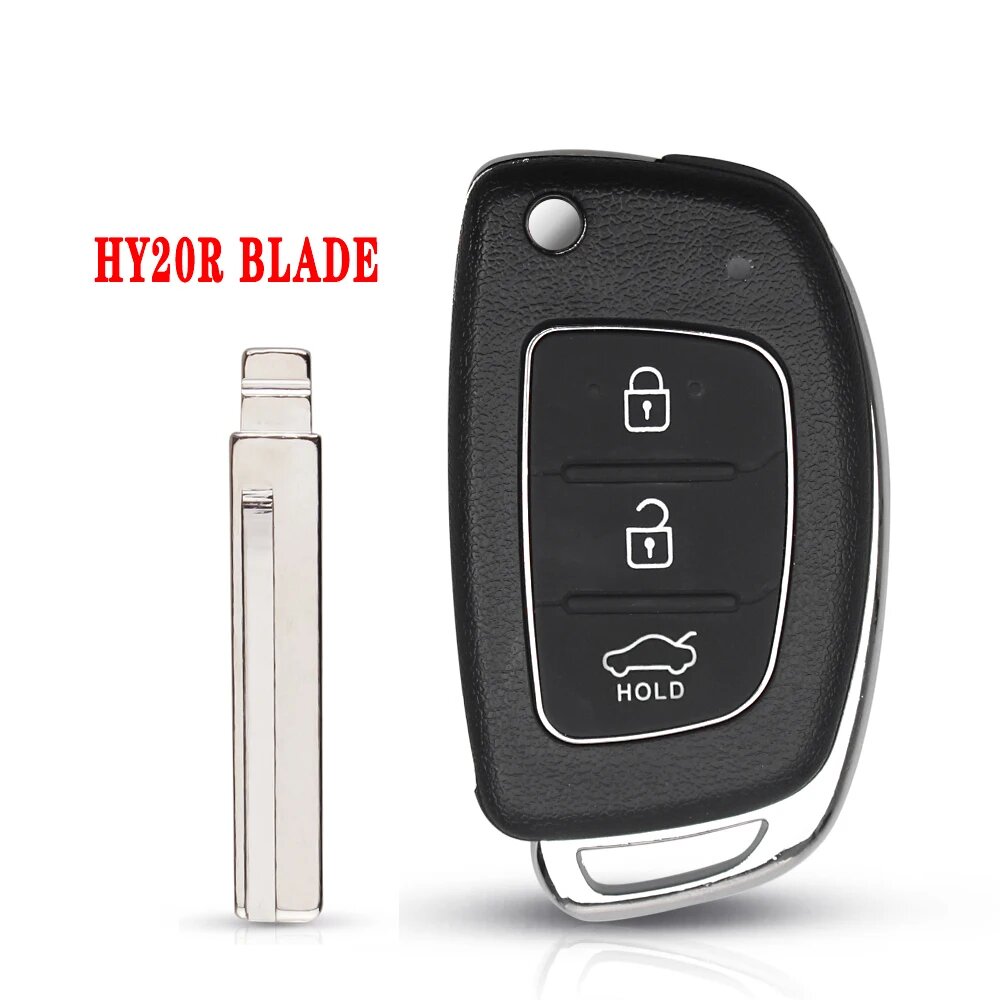 Автомобильный ключ KEYYOU, складной ключ с 3 кнопками для Hyundai Solaris IX35 IX45 ELANTRA HB20 Verna Solaris, дистанционное заготовки в корпусе HY20R Blade