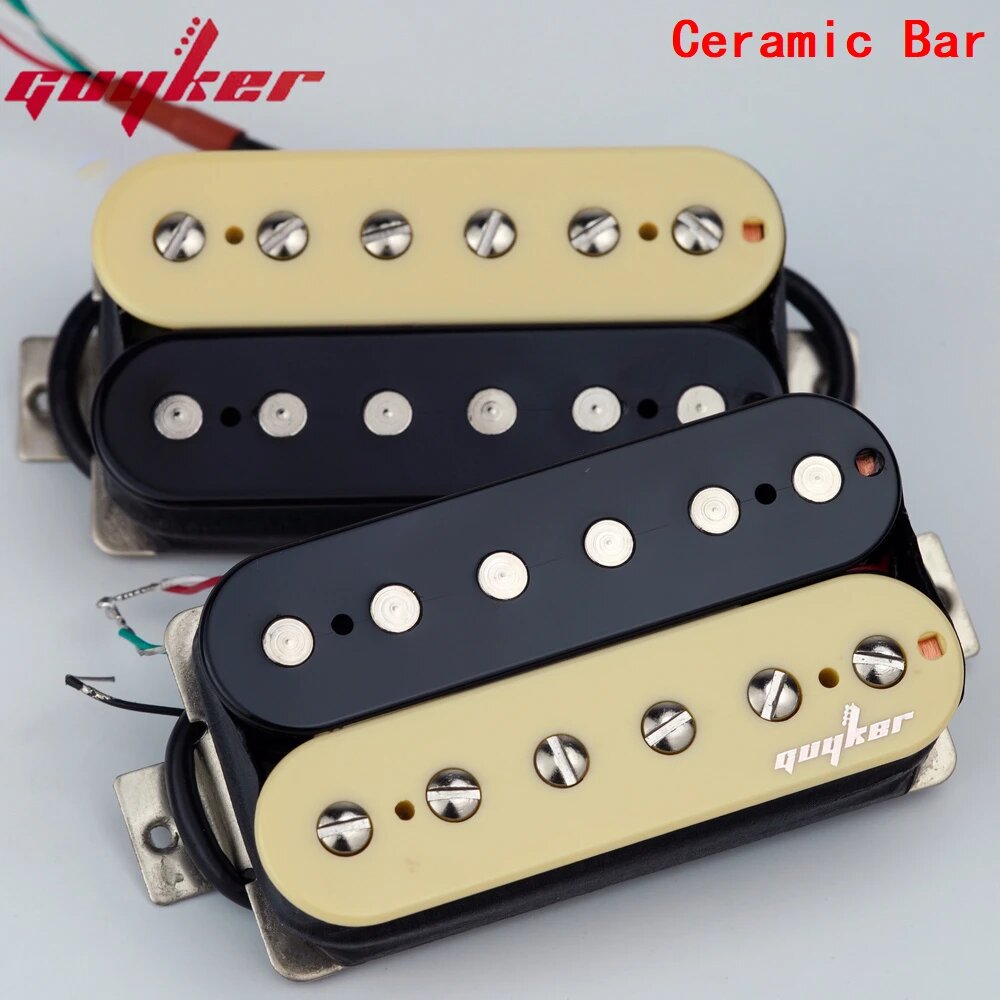 GUYKER Звукосниматели хамбакеры для электрогитары черные 7,5К/16,6К ceramics BKIV
