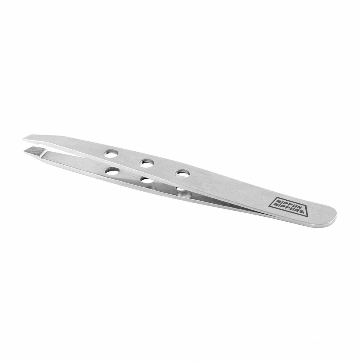 Пинцет Nippon Nippers T-03, для бровей, скошенные края, длина 96 мм
