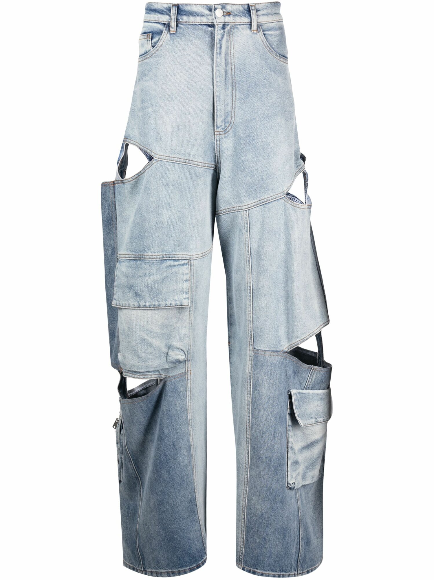 Джинсы карго Джинсы карго с вырезами 