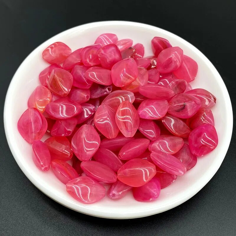 Акриловые бусины RoLi имитация камня с эффектом облаков 20 шт. Розовый, Rose