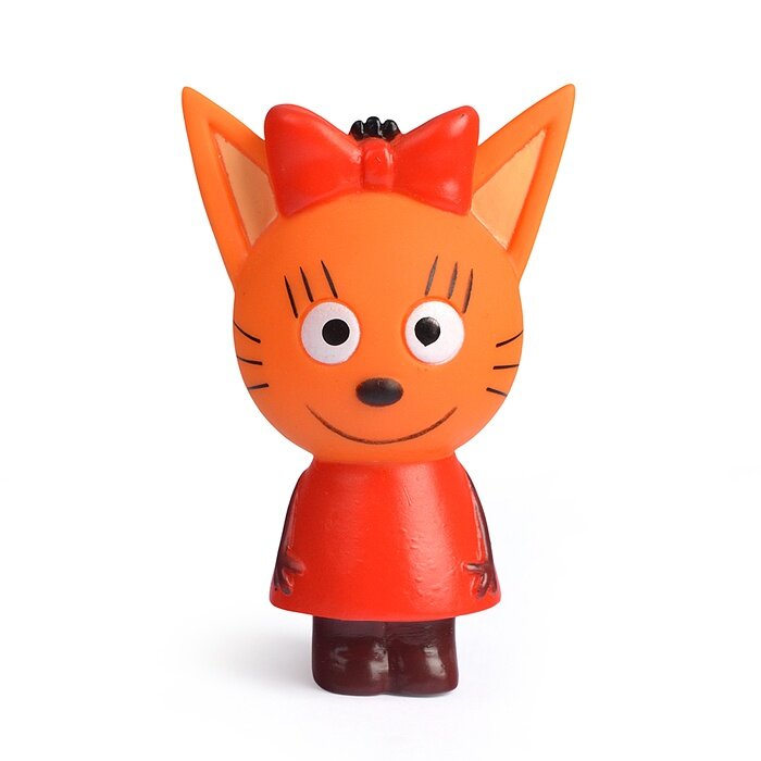 Игрушка для ванны Капитошка "Три Кота" Карамелька 7 см, с пищалкой (ST-FT1809-B01)