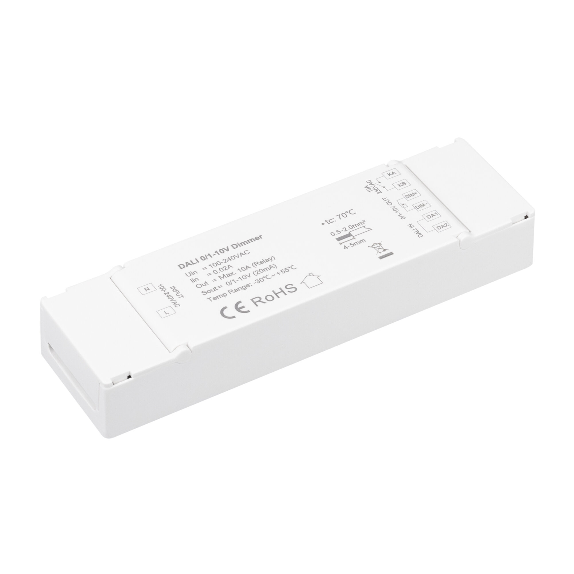 Конвертер Arlight INTELLIGENT ARLIGHT Конвертер SMART-0/1-10V-301-72-SUF (230V, 10A, DALI) (IARL, IP20 Пластик, 5 лет)
