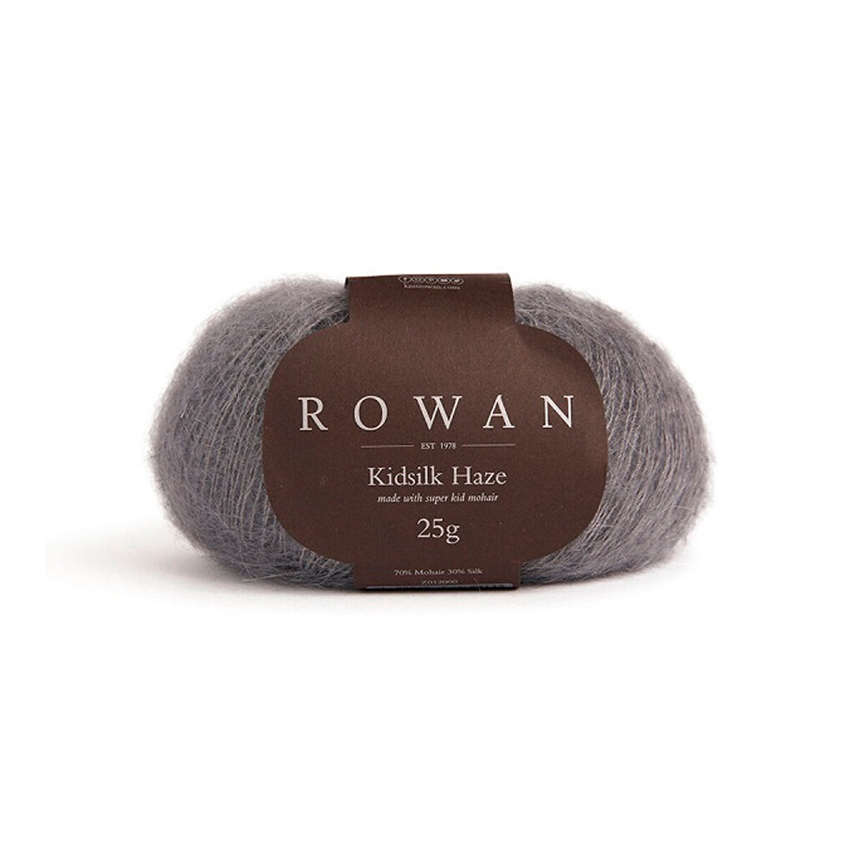 Kidsilk Haze /Кидсилк Хэйз/ пряжа Rowan, Z012000 (735, dusk (сумерки), серый)