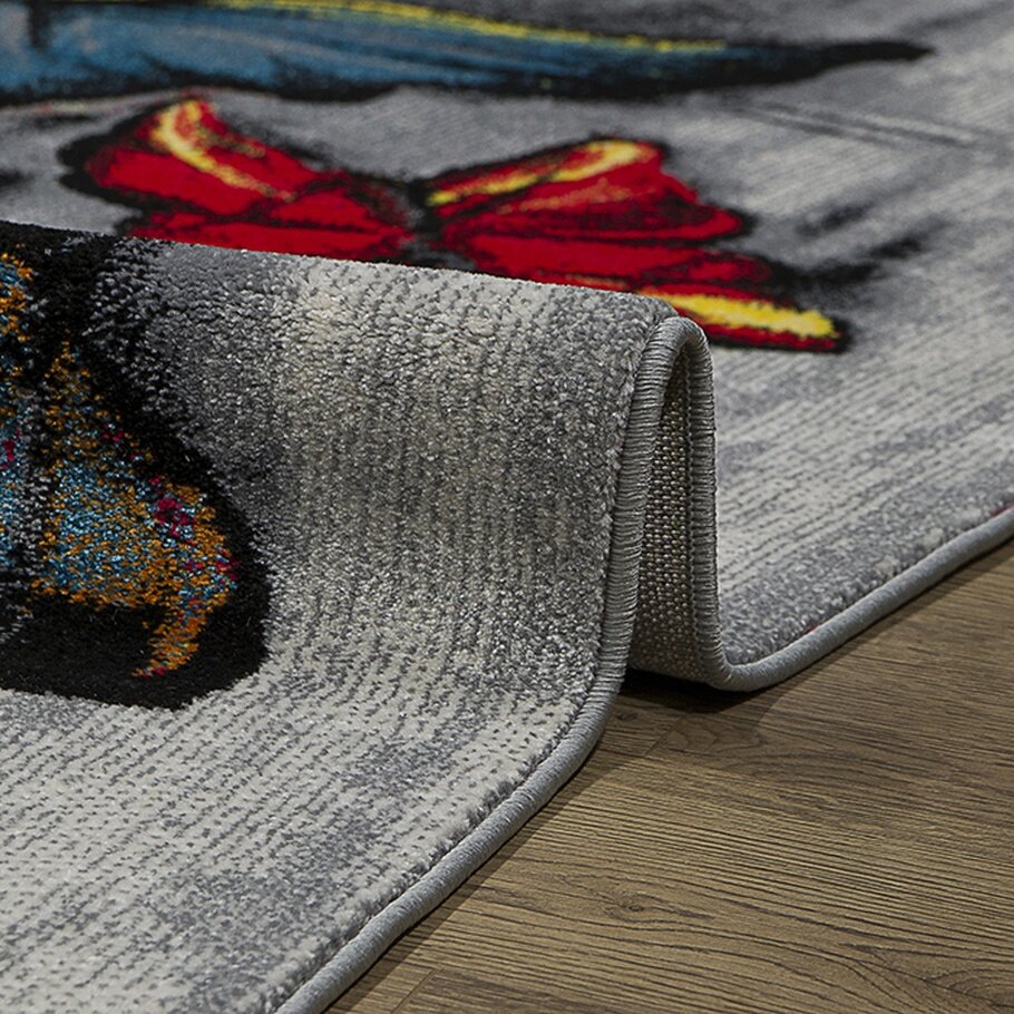 Ковер, Прямой, Серый, Синий, Красный, Желтый, Оранжевый, Современный, на пол, в гостиную, спальню, в ассортименте (120 см. на 170 см.)