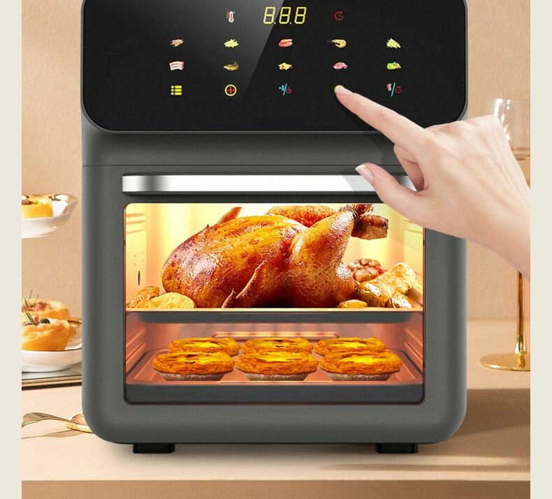 Духовой шкаф, очистка традиционная, дверца вперед, одно стекло, черный