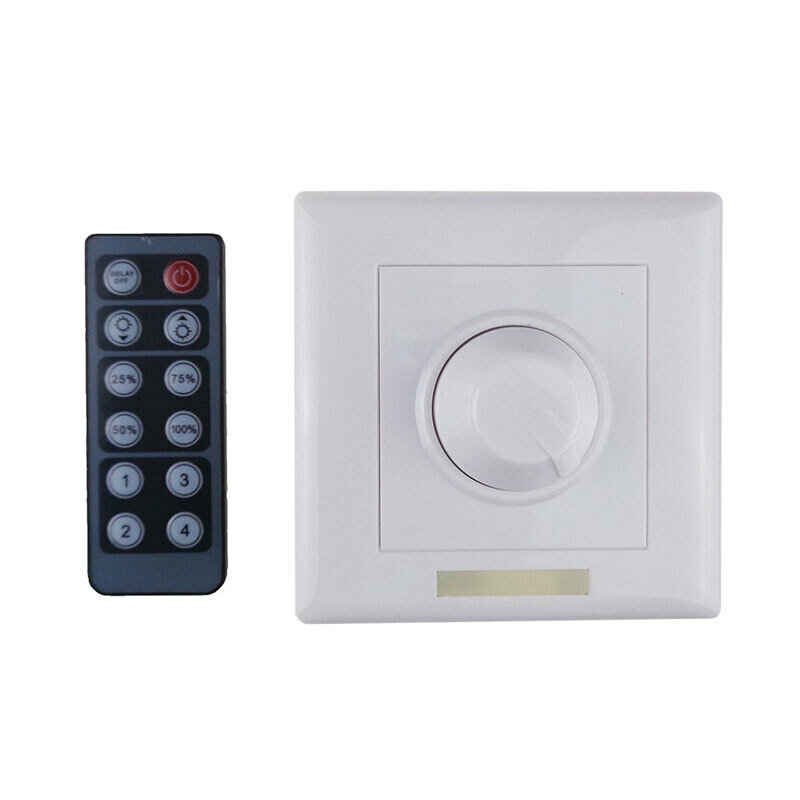 Диммер для ленты 12/24 В с механическим регулятором, пульт 12 кнопок